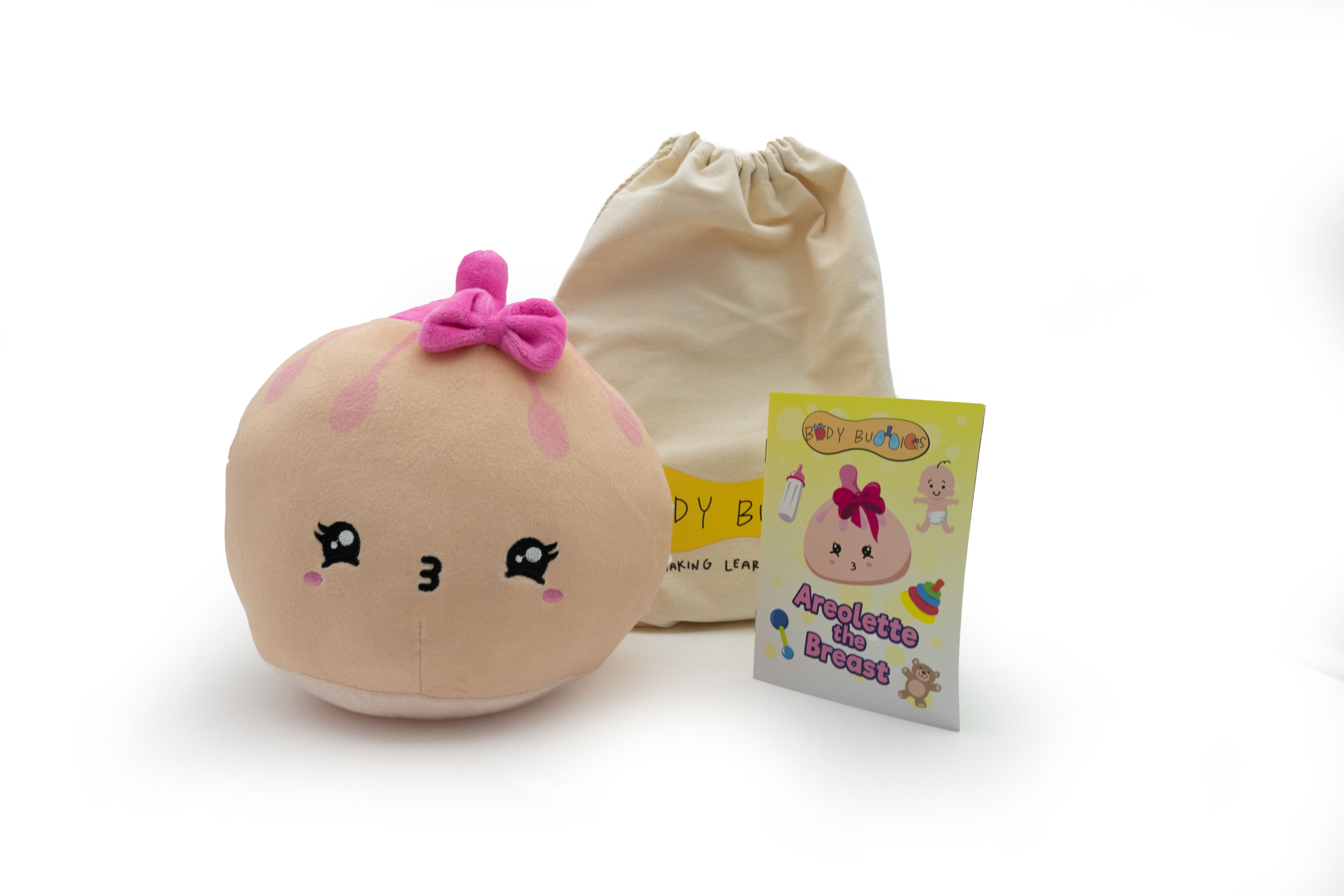 Areolette the Breast Plushie – Body Buddies Australia