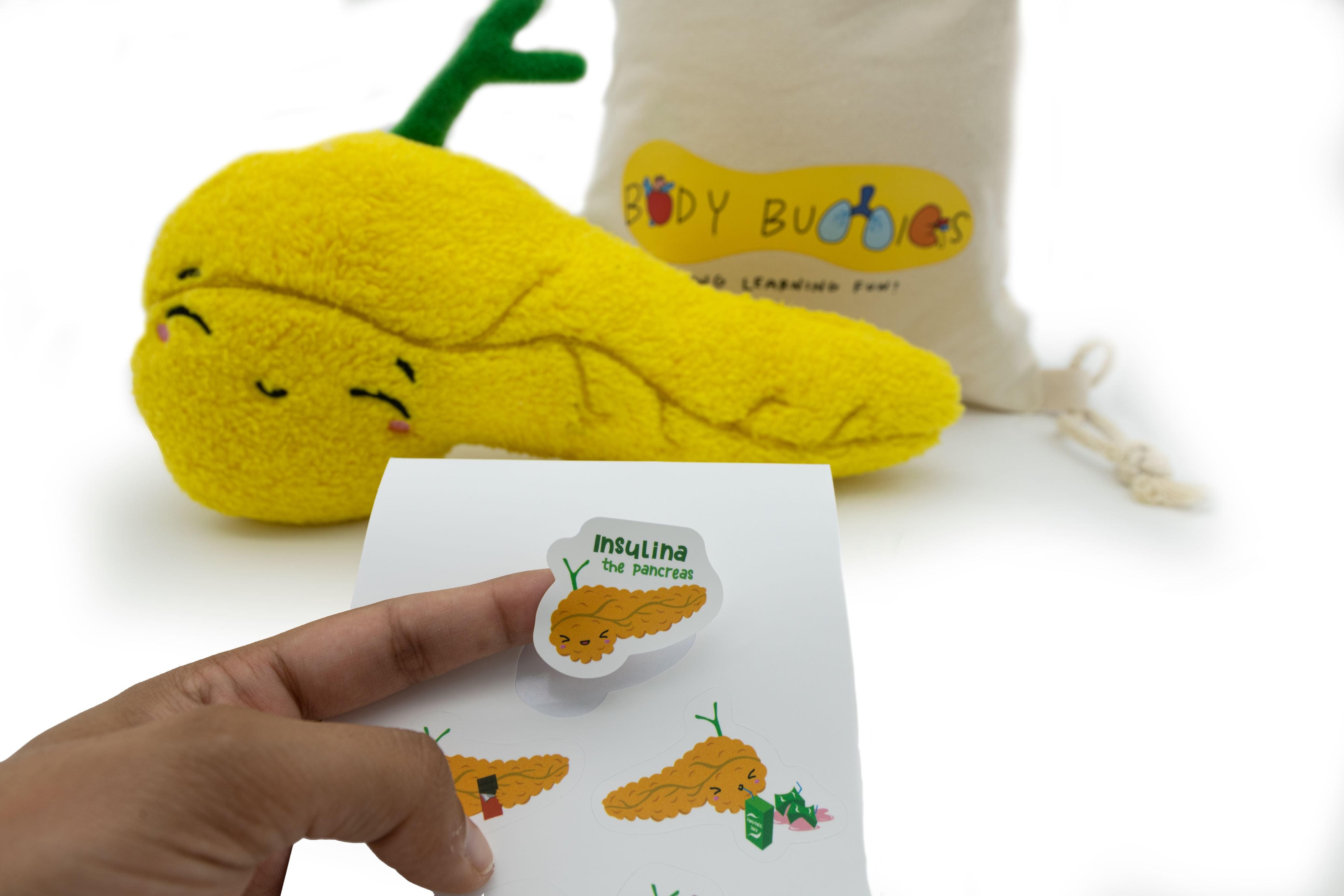 Insulina the Pancreas Stickers – Body Buddies Australia