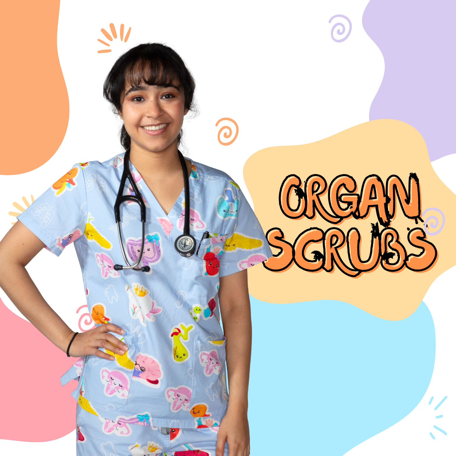 Signature Organ Scrub Top – Body Buddies Australia